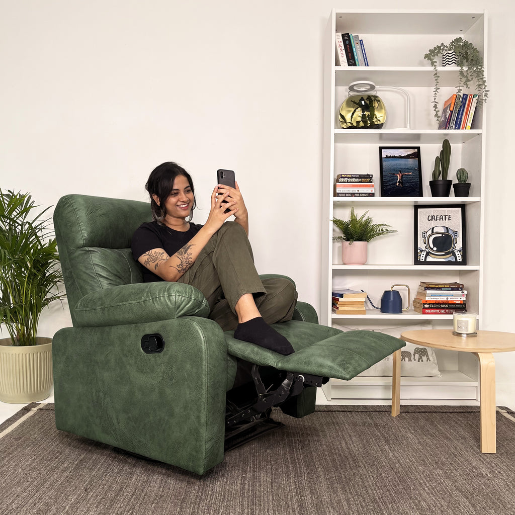 Wayde Fabric Recliner | Buy Recliner Chair Online India | Jordyblue